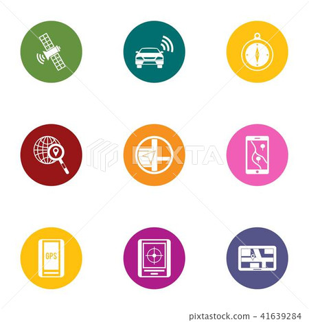 Remote maintenance icons set, flat style - Stock Illustration [41639284 ...