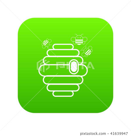 Swarm icon green vector - Stock Illustration [41639947] - PIXTA