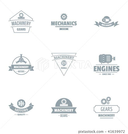 Machinery logo set, simple style - Stock Illustration [41639972] - PIXTA