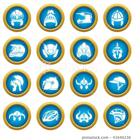 Helmet icons set, simple style - Stock Illustration [41640236] - PIXTA