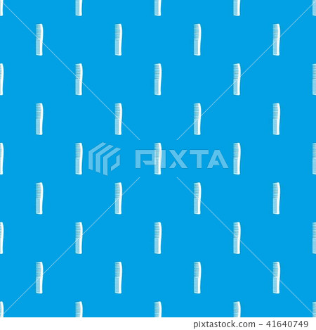 Small comb pattern vector seamless blue - Stock Illustration [41640749 ...