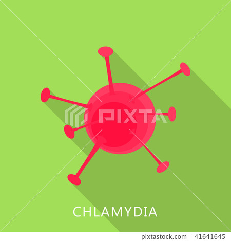 Chlamydia icon, flat style - Stock Illustration [41641645] - PIXTA