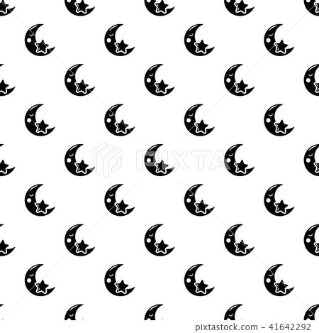 Moon pattern vector seamless - Stock Illustration [41642292] - PIXTA