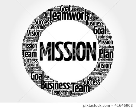 MISSION word cloud - Stock Illustration [41646908] - PIXTA
