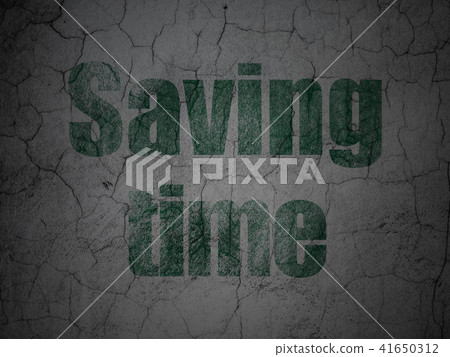 Time concept: Saving Time on grunge wall... - Stock Illustration ...