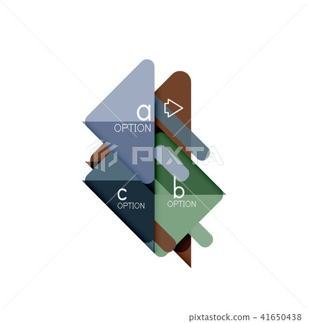 Triangle data visualization design, option... - Stock Illustration ...
