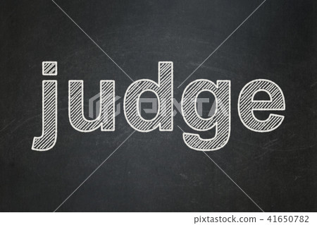 Law concept: Judge on chalkboard background - Stock Illustration [41650782] - PIXTA