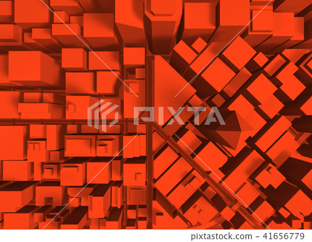 Urban background [red] - Stock Illustration [41656779] - PIXTA