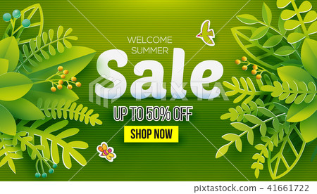 Green Summer sale - Stock Illustration [41661722] - PIXTA