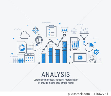 Analysis vector illustration - Stock Illustration [41662781] - PIXTA