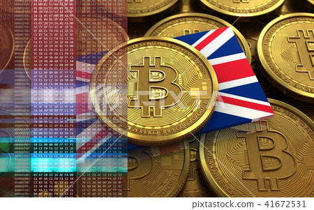 3d bitcoin UK flag - Stock Illustration [41672531] - PIXTA