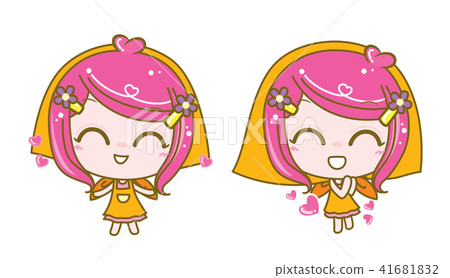 Welcome Woman with Happy Girl, Vector illustration - Stock Illustration ...
