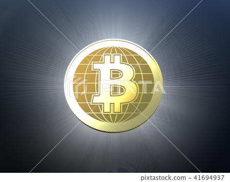 CG 3D illustration coin Hakko bit coin - Stock Illustration [41694937 ...