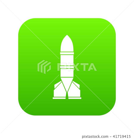 Rocket icon digital green - Stock Illustration [41719415] - PIXTA