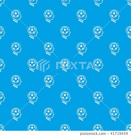 Football player pattern vector seamless blue - Stock Illustration ...