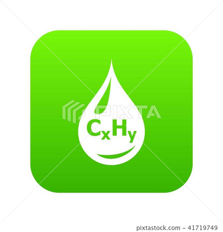 Drop oil icon green vector - Stock Illustration [41719749] - PIXTA