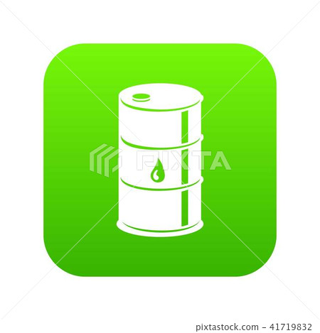 Barrel oil icon green vector - Stock Illustration [41719832] - PIXTA