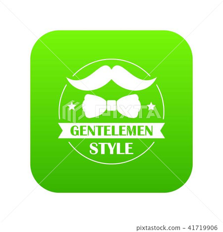 Gentlemen style icon green vector - Stock Illustration [41719906] - PIXTA