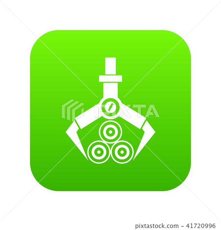 Log loader icon digital green - Stock Illustration [41720996] - PIXTA