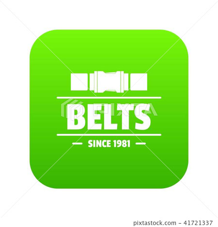 Belt icon green vector - Stock Illustration [41721337] - PIXTA