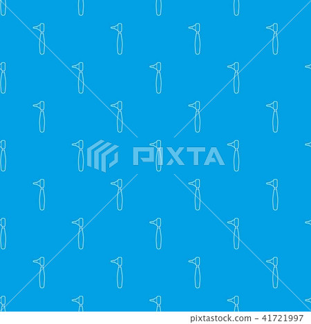Dental instrument pattern vector seamless blue - Stock Illustration ...