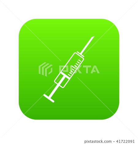 Syringe icon digital green - Stock Illustration [41722091] - PIXTA