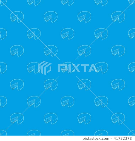 Cheese pattern vector seamless blue - Stock Illustration [41722378] - PIXTA