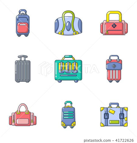 Handbag icons set, cartoon style - Stock Illustration [41722626] - PIXTA