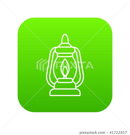 Mining lamp icon green vector - Stock Illustration [41722857] - PIXTA