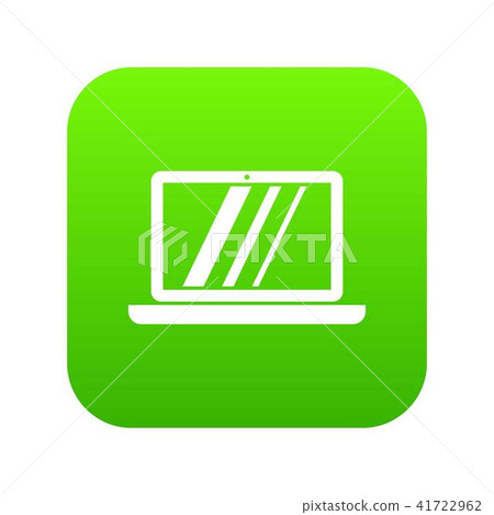 Laptop icon digital green - Stock Illustration [41722962] - PIXTA