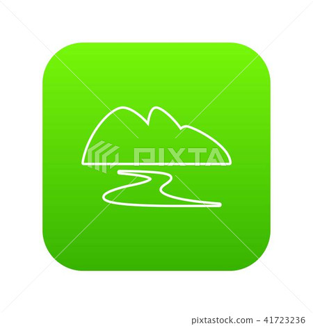 New gold mine icon green vector - Stock Illustration [41723236] - PIXTA