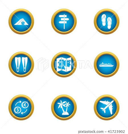 Ascent icons set, flat style - Stock Illustration [41723902] - PIXTA