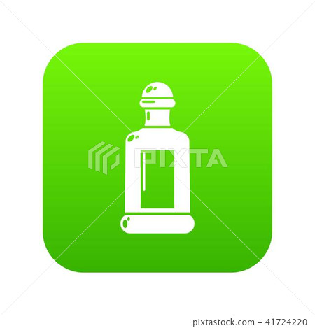 Square bottle icon green vector - Stock Illustration [41724220] - PIXTA
