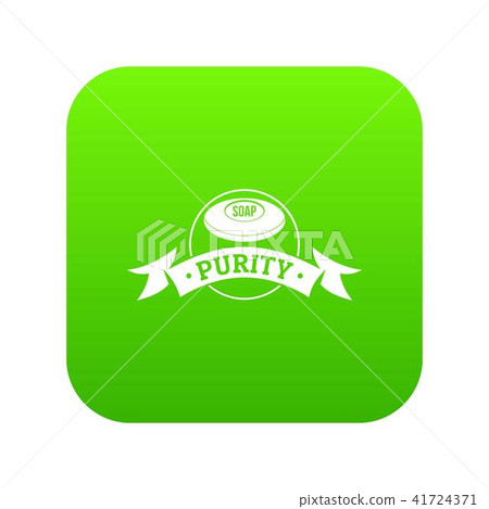 Soap purity icon green vector - Stock Illustration [41724371] - PIXTA