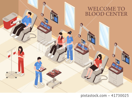 Blood Center Isometric Illustration - Stock Illustration [41730025] - PIXTA
