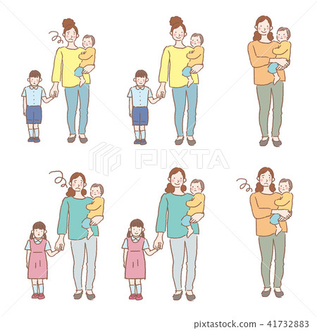 Parent and child illustration set - Stock Illustration [41732883] - PIXTA