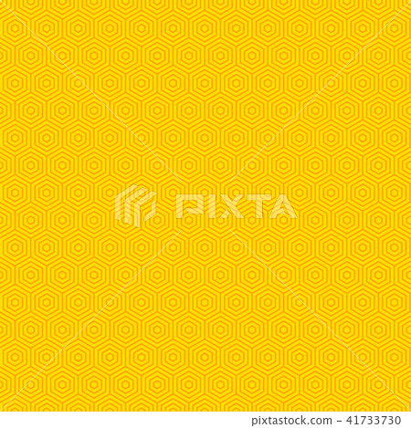 Abstract yellow hexagon pattern background - Stock Illustration ...