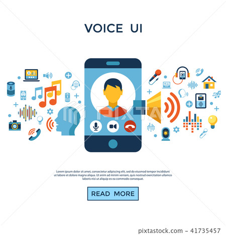 Voice user interface icon set - Stock Illustration [41735457] - PIXTA