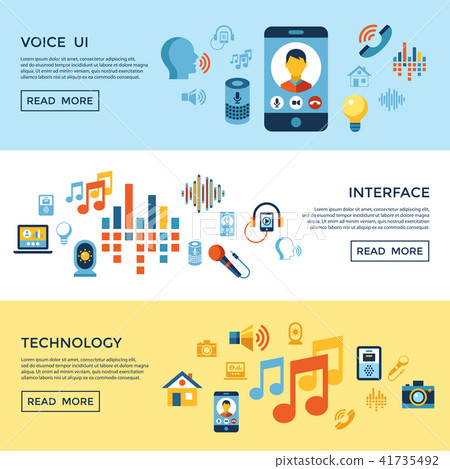 Voice user interface icon set-插圖素材 [41735492] - PIXTA圖庫