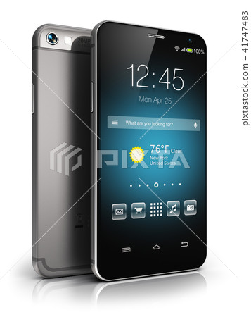 Modern touchscreen smartphone - Stock Illustration [41747483] - PIXTA