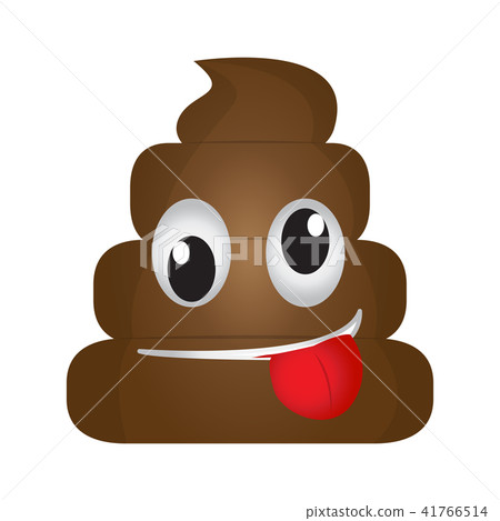 Crazy poop emoji - Stock Illustration [41766514] - PIXTA