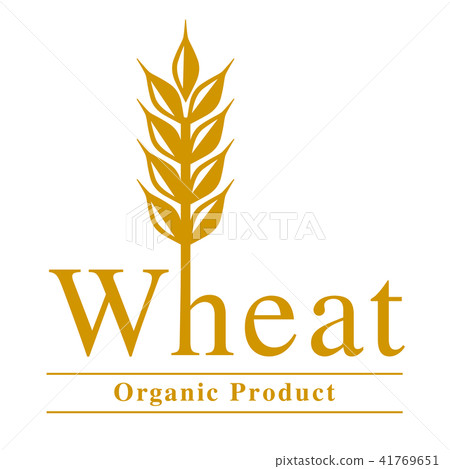 Wheat and letter symbol - Stock Illustration [41769651] - PIXTA