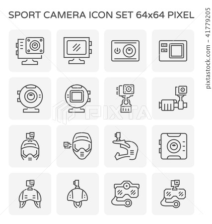 sport camera icon - Stock Illustration [41779205] - PIXTA