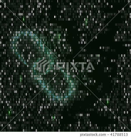 Blockchain hyperlink symbol. Binary code vector... - Stock Illustration [41788513] - PIXTA