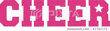 Cheerleading word Cheer - Stock Illustration [41791173] - PIXTA