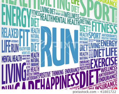 RUN word cloud collage - Stock Illustration [41801722] - PIXTA