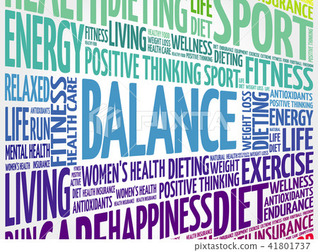 BALANCE word cloud, fitness - Stock Illustration [41801737] - PIXTA