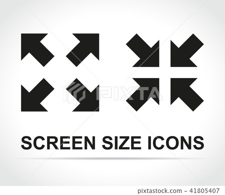 screen size icons on white background - Stock Illustration [41805407 ...