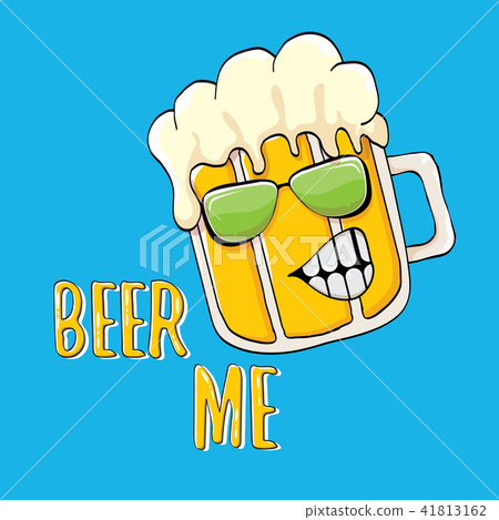 BEER ME vector concept illustration or summer... - Stock Illustration ...