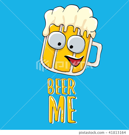 BEER ME vector concept illustration or summer... - Stock Illustration ...